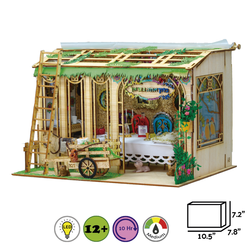 Sukkah with Shlock A DIY Sukkot Craft for Kids – Hatzy Tatzy